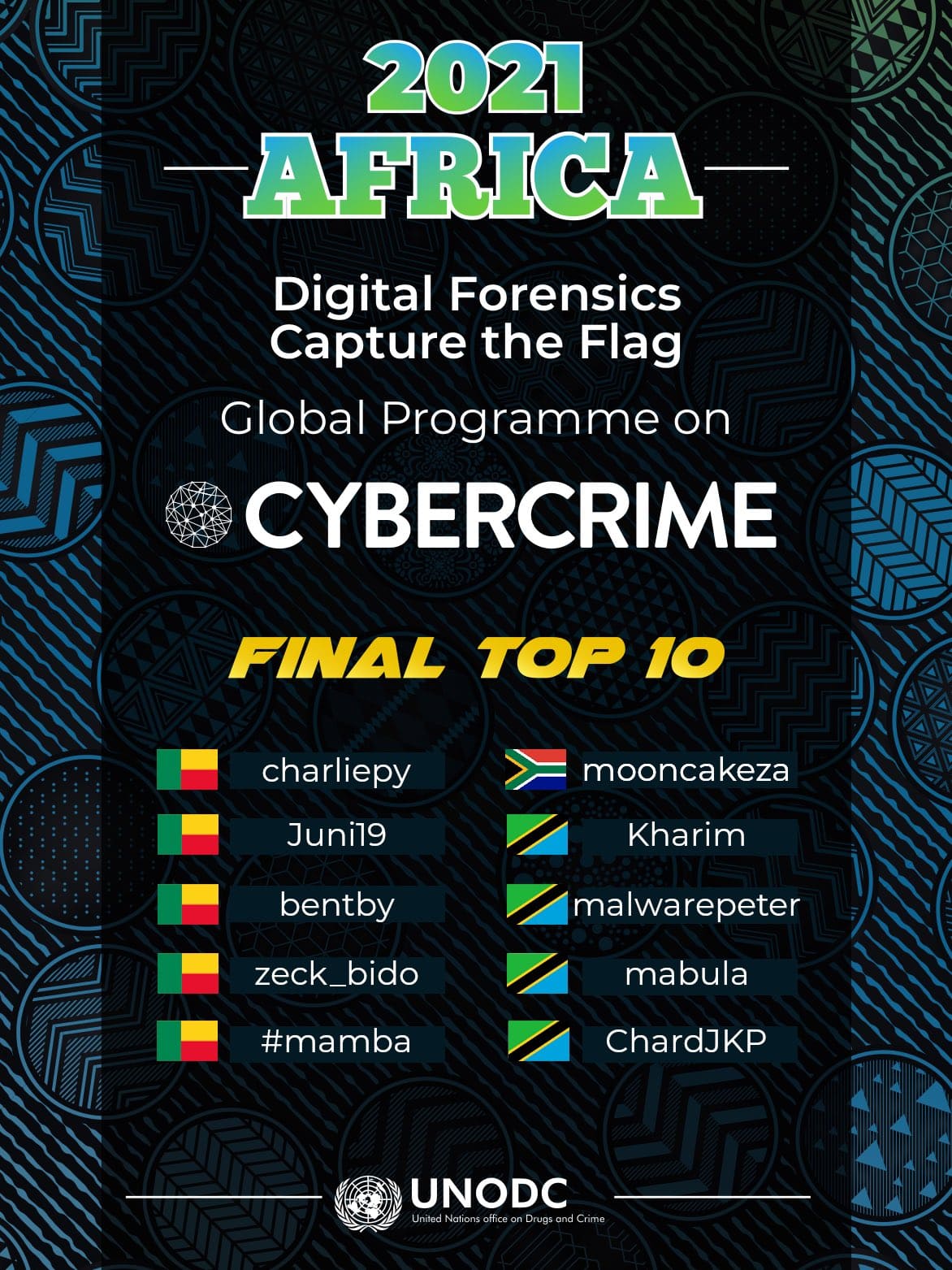 Africa Digital Forensics Challenge 2021 : le top 5, 100% béninois ...